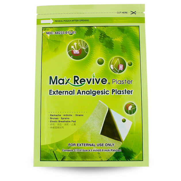 Max Revive® External Analgesic Plaster Large Size (3 Pieces/Bag) | GMP ...